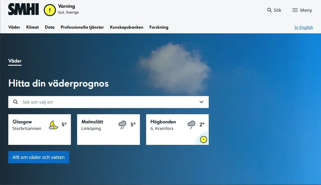 SMHI’s website redesigned for a better user experience — SMHI