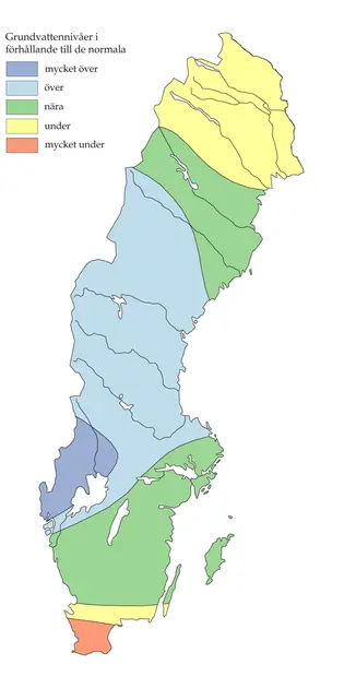 September 2009 - Vattenföring, markvatten och grundvatten — SMHI