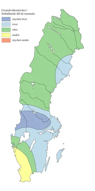 Juli 2009 - Vattenföring, markvatten och grundvatten — SMHI