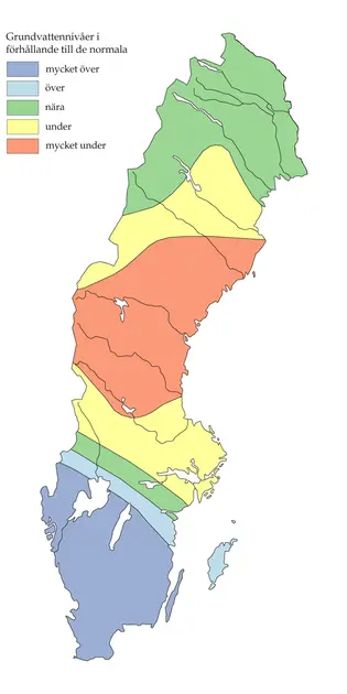 Juli 2007 - Vattenföring, markvatten och grundvatten. — SMHI