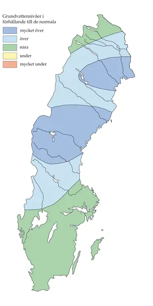 April 2007 - Vattenföring, markvatten och grundvatten — SMHI