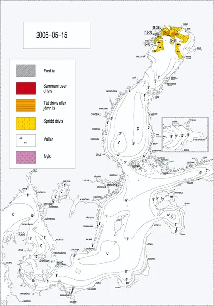 Maj 2006 - Is och temperatur i havet — SMHI