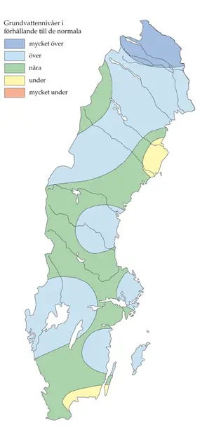 Juni 2005 - Vattenföring, markvatten och grundvatten — SMHI