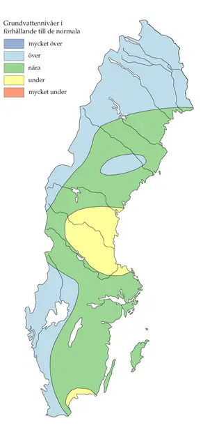 Februari 2005 - Vattenföring, markvatten och grundvatten — SMHI
